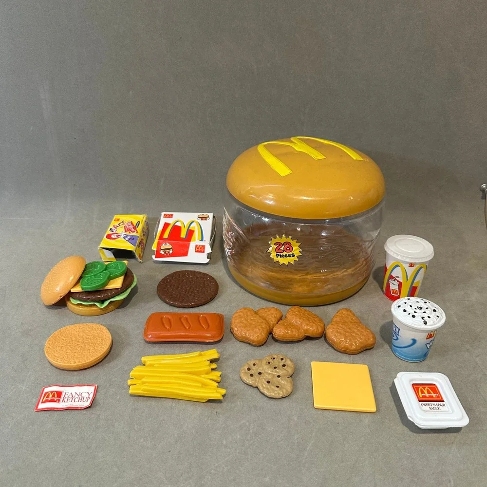 McDonald's | Toys | Vintage 20 Mcdonalds Pretend Play Food Set Burger ...